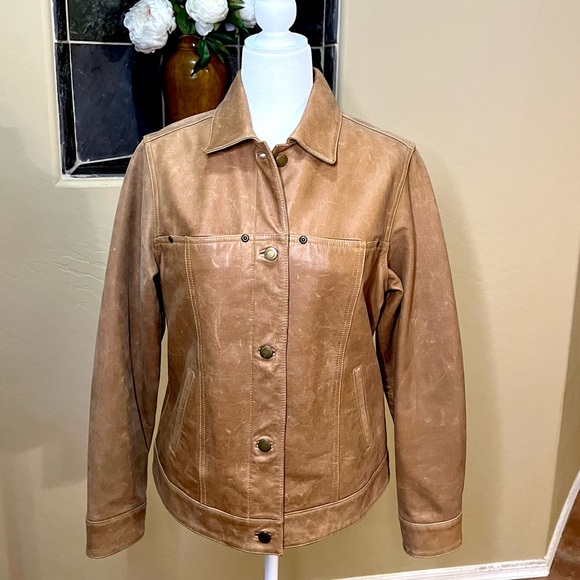 Talbots | Jackets & Coats | Vintage Talbots Leather Jacket Size S ...